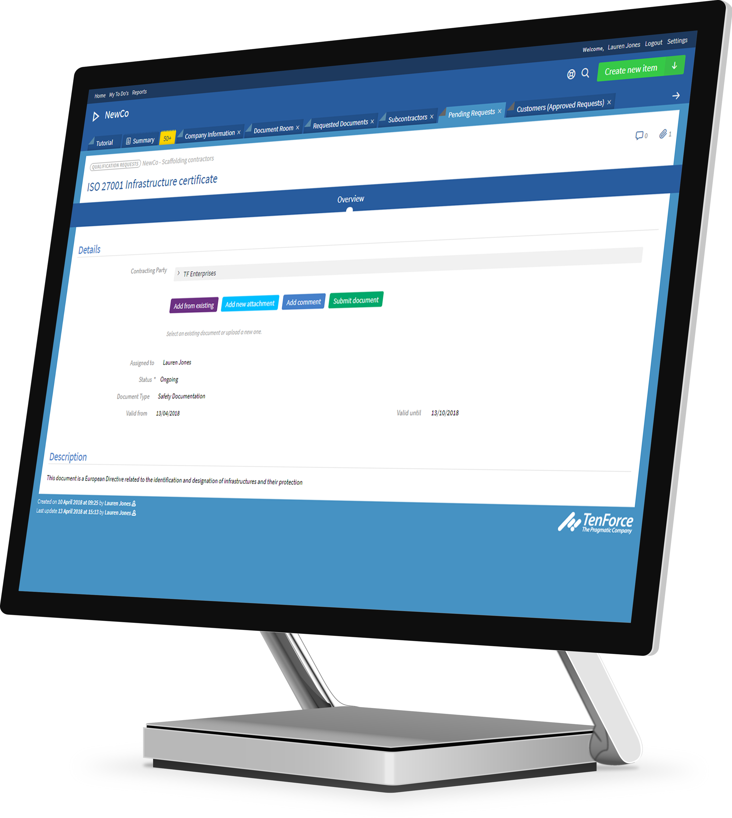 Contractor - TenForce