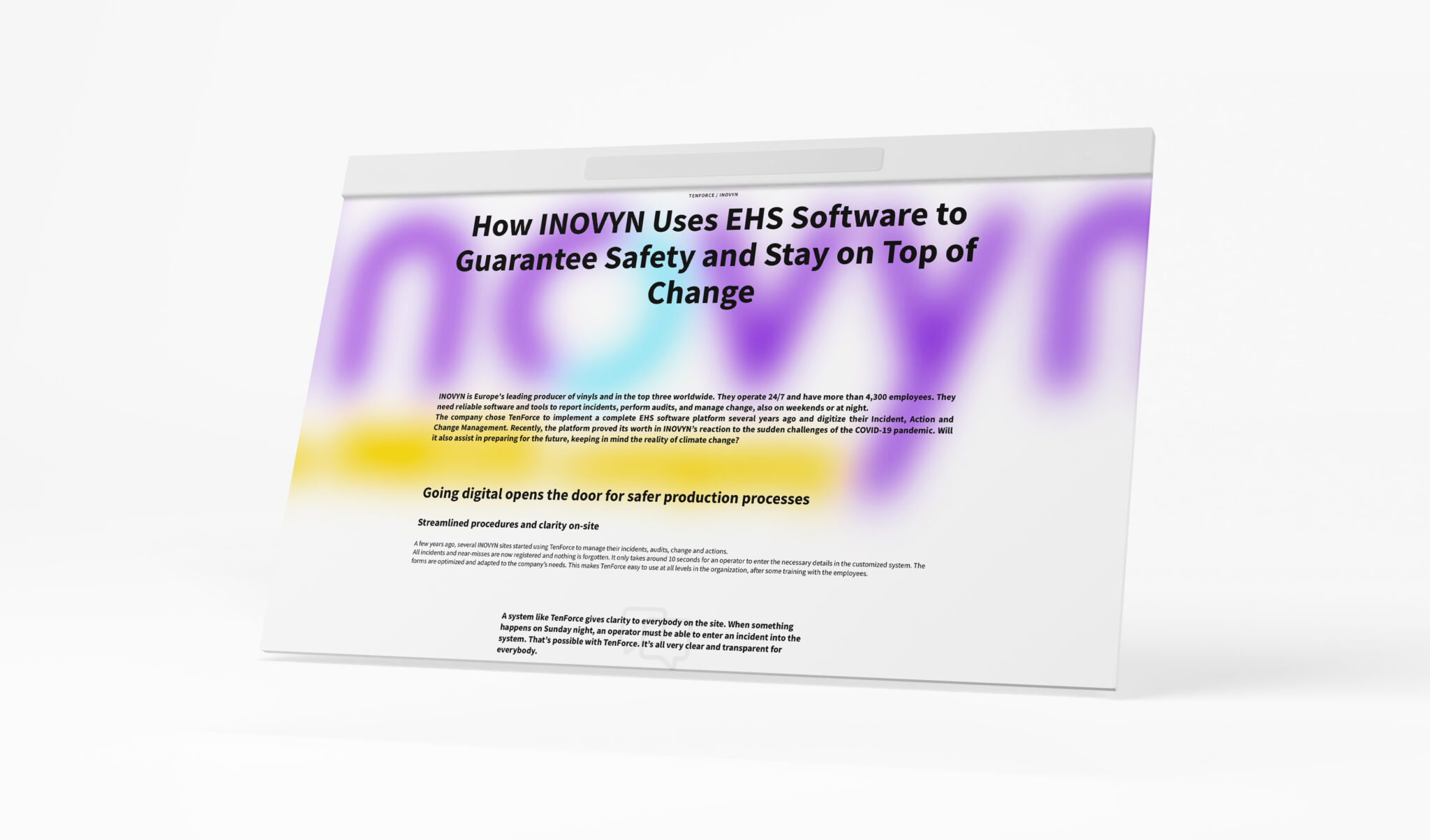 How INOVYN Uses EHS Software to Guarantee Safety and Stay on Top of ...