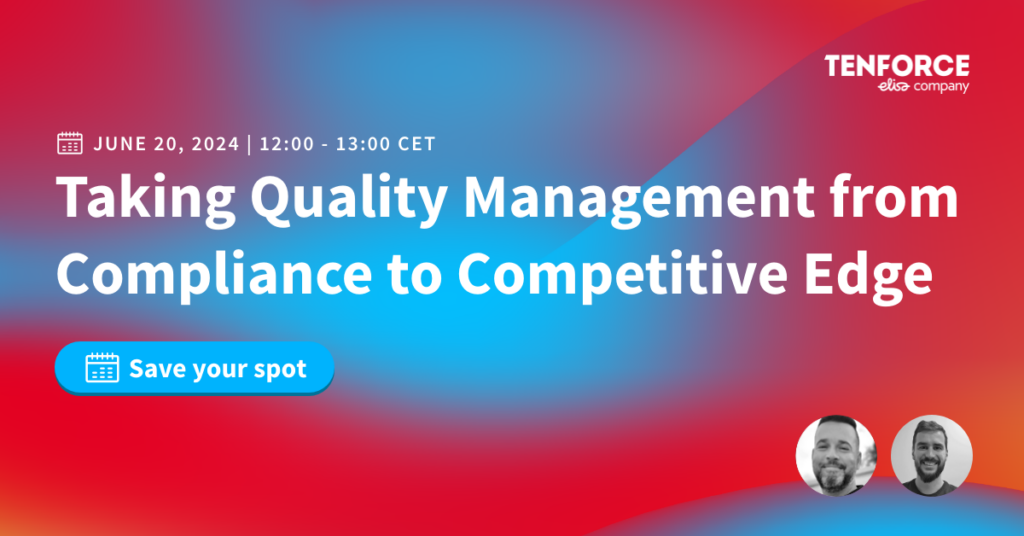 QM – Webinar June 20th | TENFORCE