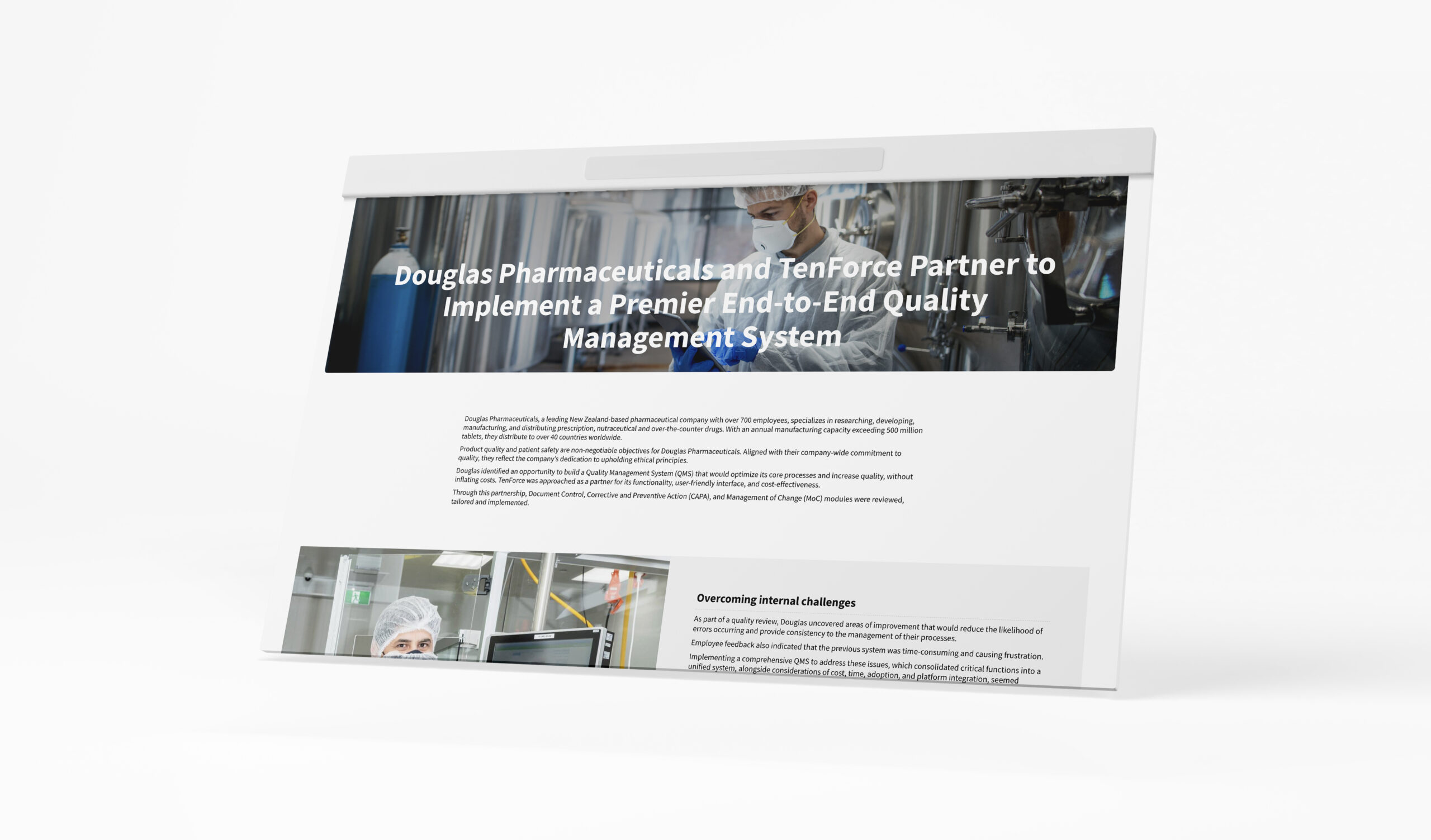 Douglas Pharmaceuticals Implement a Premier End-to-End QMS
