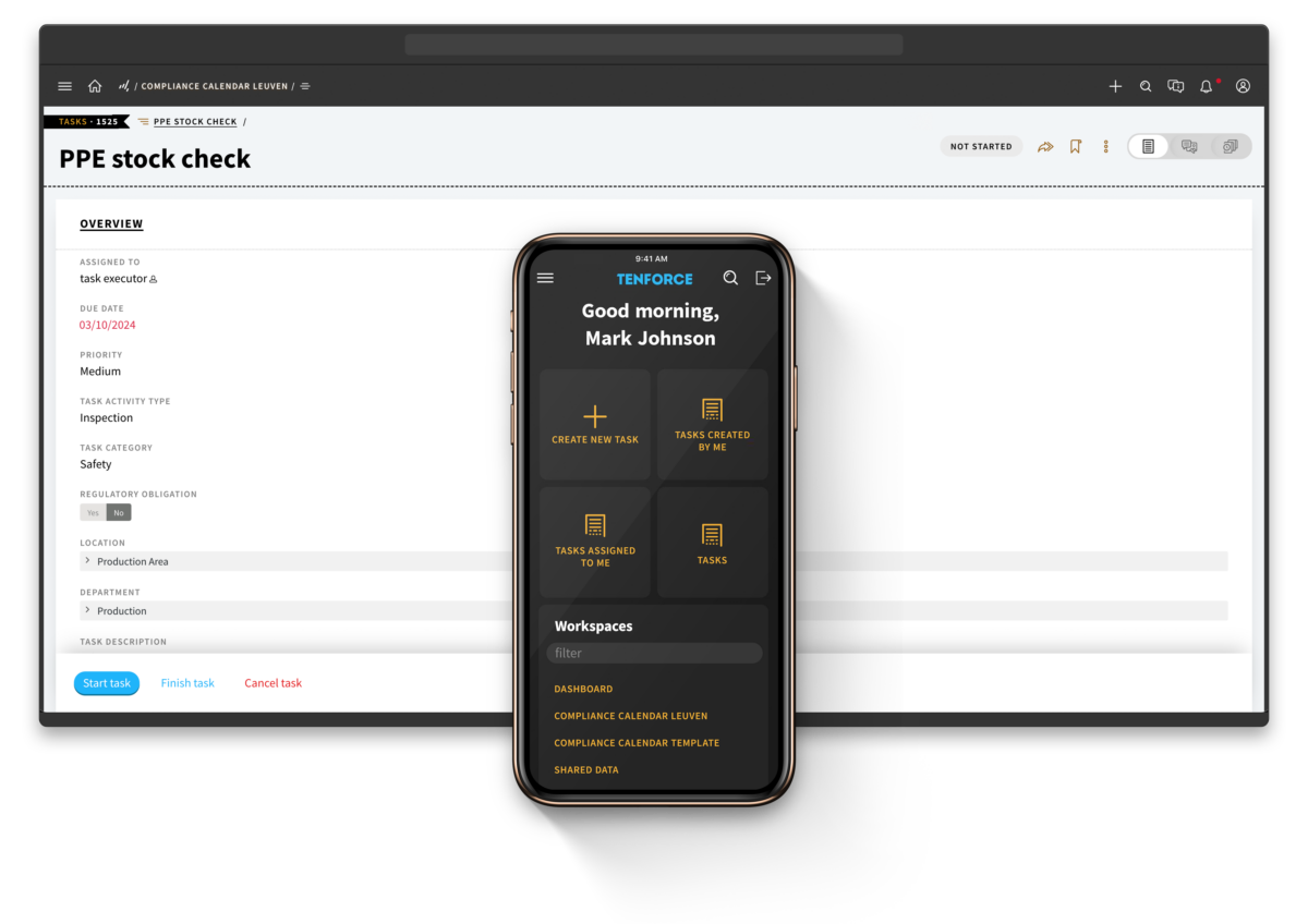 Introducing TenForce Compliance Calendar: