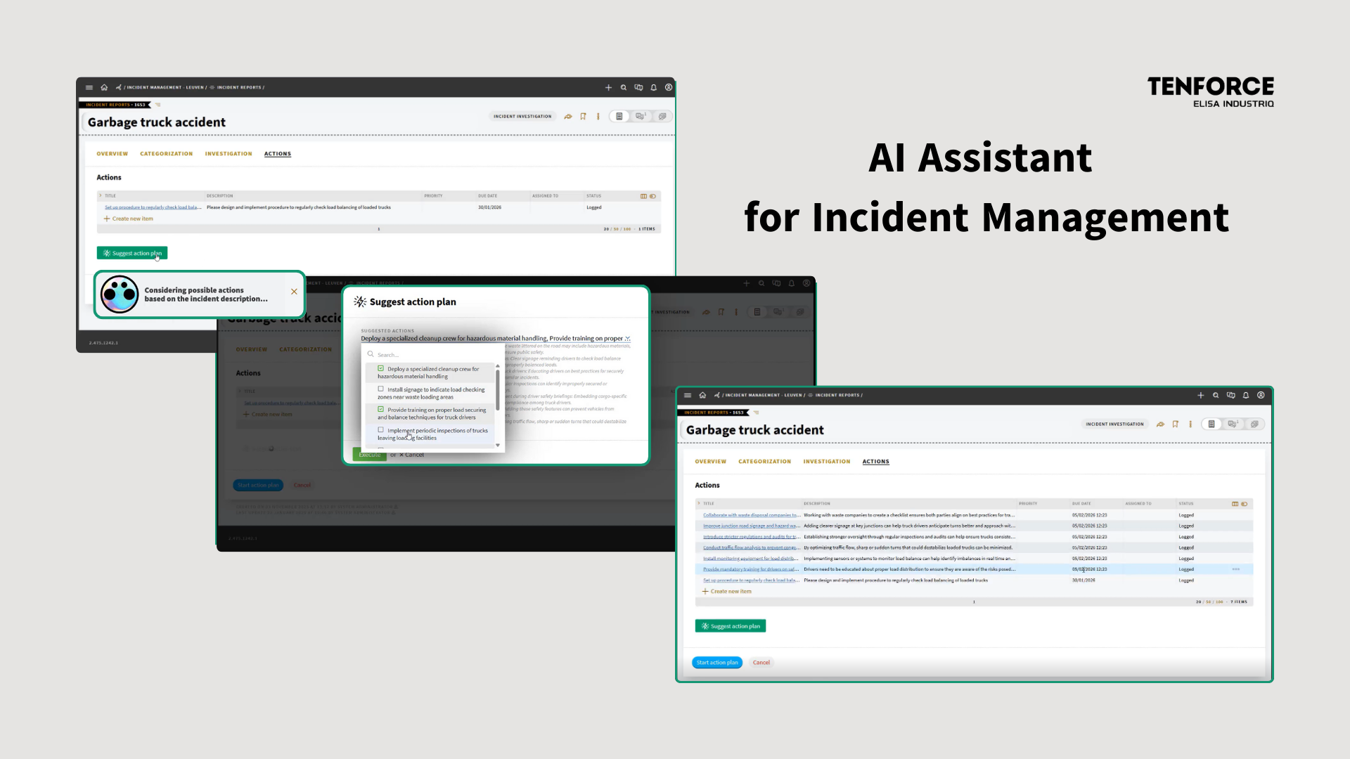 TenForce AI Assistant Incident Management | TENFORCE